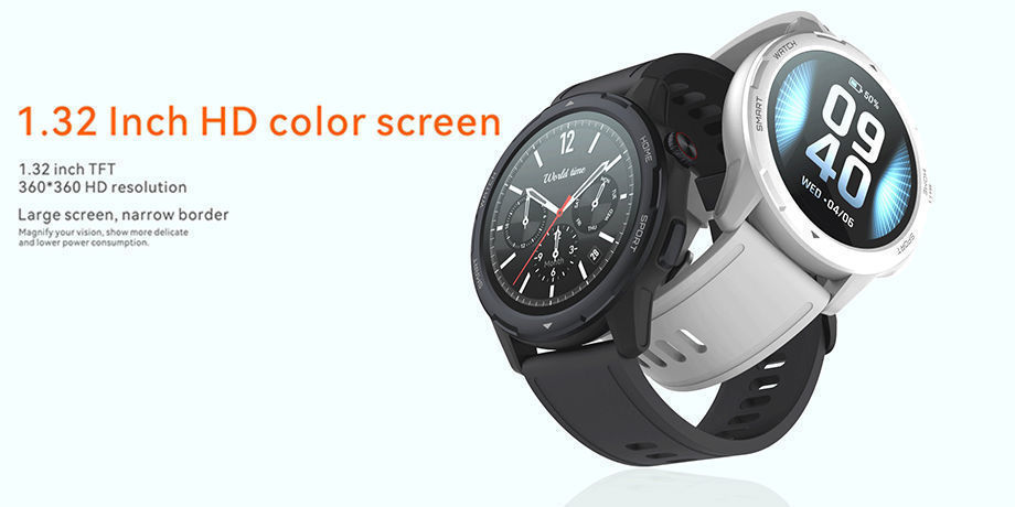 Buy Wholesale China 1.32inch Smartwatch Black, Smart Watch Round Face ...