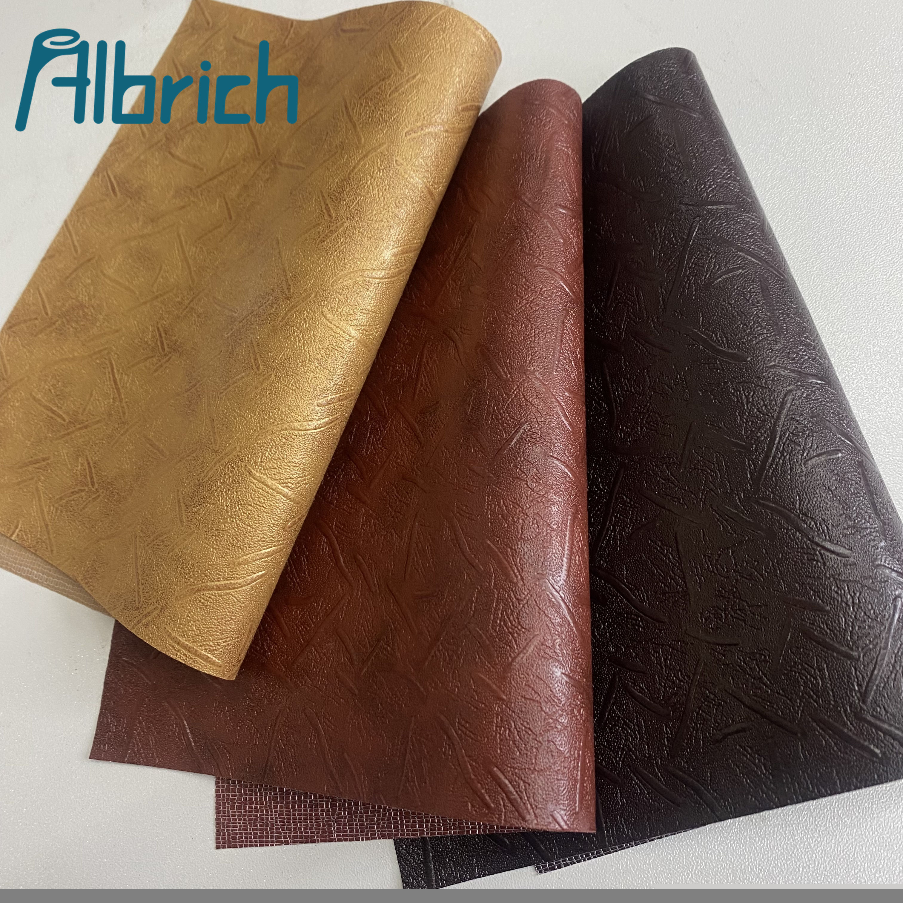 Buy Wholesale China New Style Embossing Faux Pvc Leatherette Fabric For ...