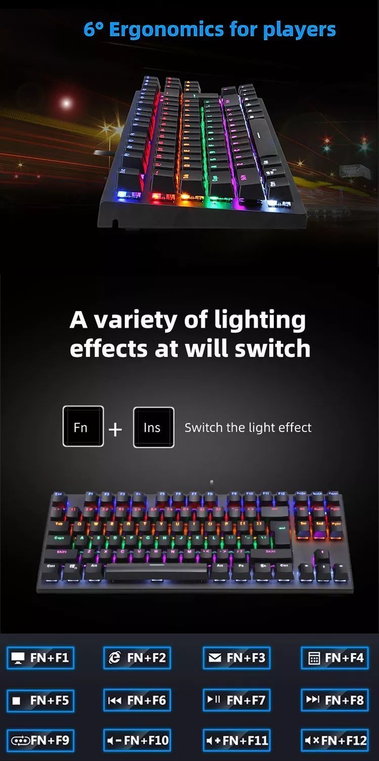 Wired Rgb Computer Bluetooth Gaming Mechanical Keyboards - Buy China ...