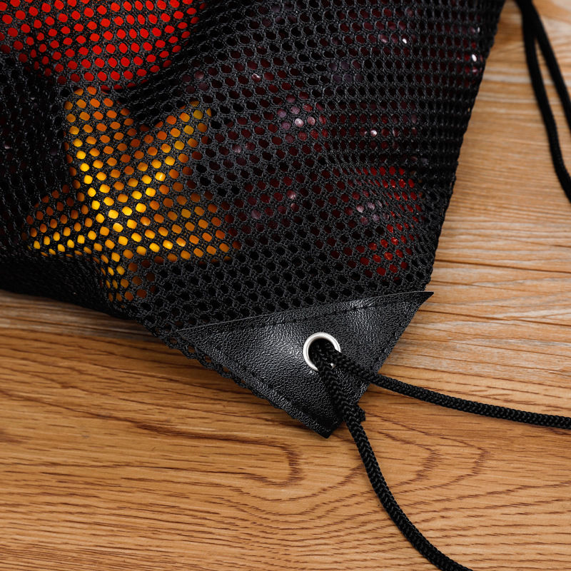 Heavy Duty Mesh Drawstring Backpack Multi-function Ventilated Soccer Ball Bag, Sports Equipment ...