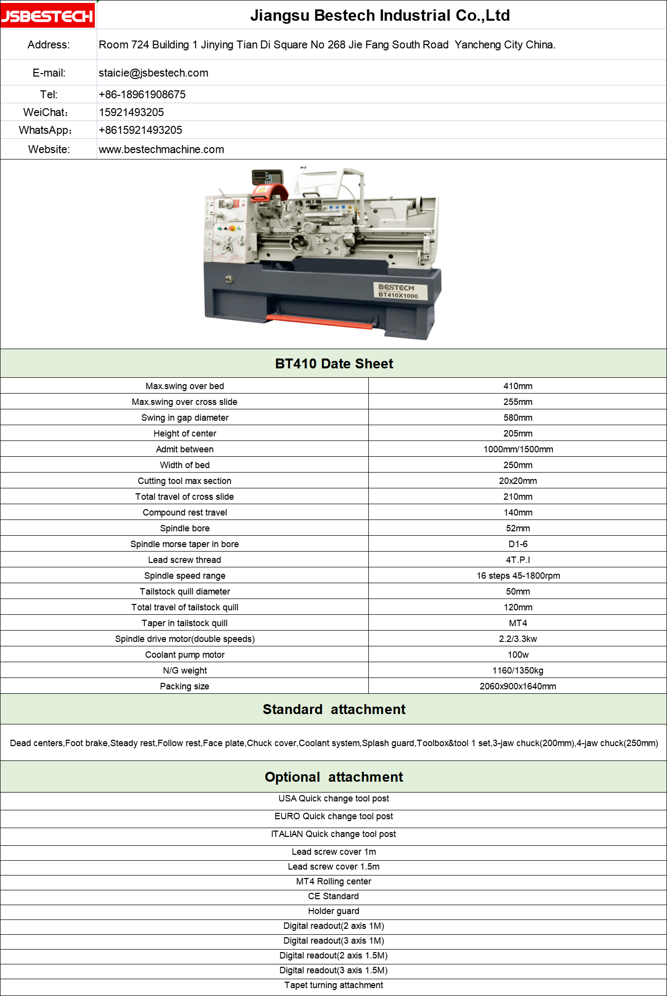Bt410 Large Universal Metal Spinning Lathe Machine With Ce - Buy China ...