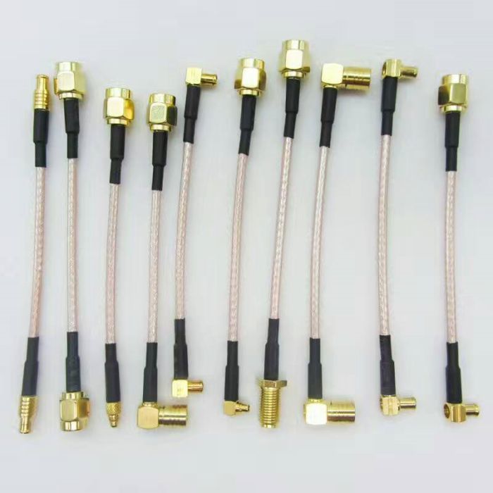 Rp-sma Female Rf Cable Assembly Rp-sma Female Right Angle Connector To Mcx Male Right Angle ...
