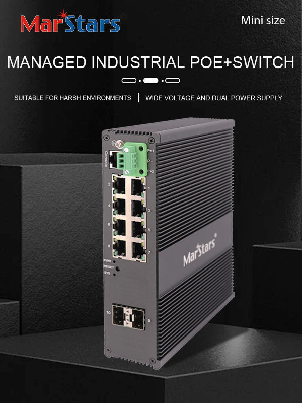Factory Odm 10/100/1000m Gigabit 8 Port Poe Industrial Managed Switch With 6 Or 8* Sfp Slot Din ...