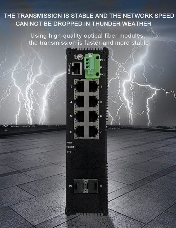 Factory Odm 10/100/1000m Gigabit 8 Port Poe Industrial Managed Switch ...