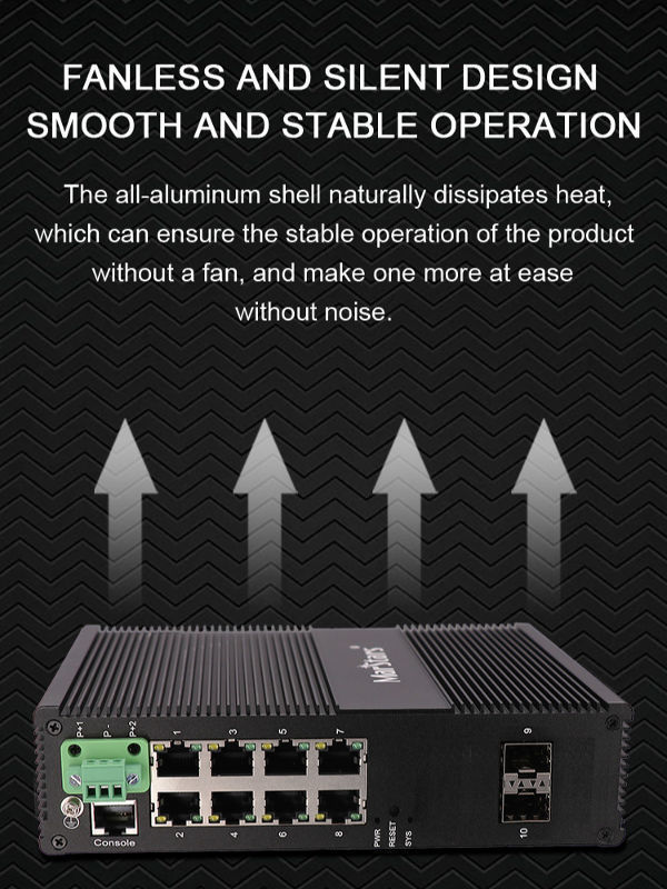 Factory Odm 10/100/1000m Gigabit 8 Port Poe Industrial Managed Switch With 6 Or 8* Sfp Slot Din ...