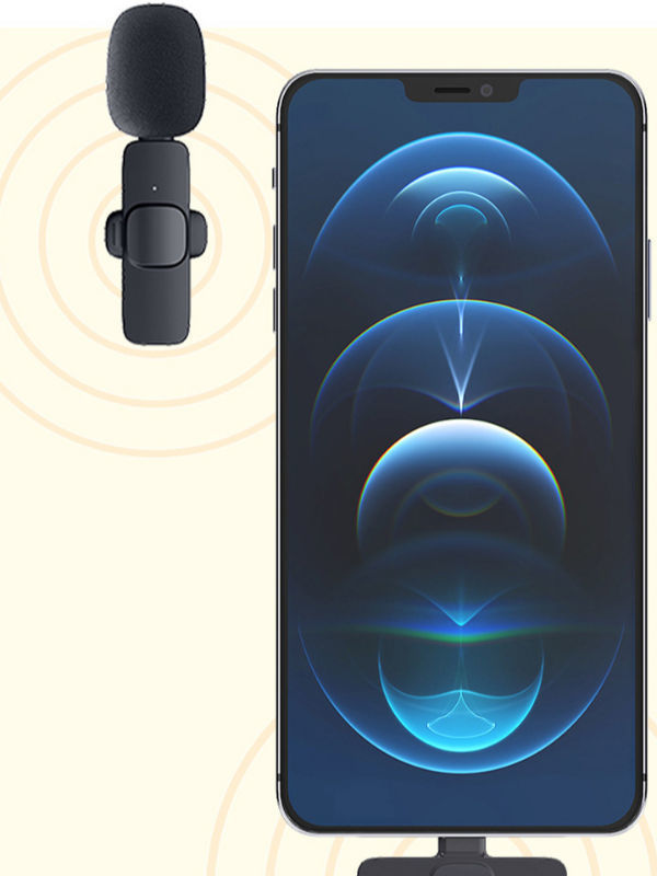 Smart Phone Lav For Iphone Android Pc Mini Lapel Mic Wireless Bluetooth ...