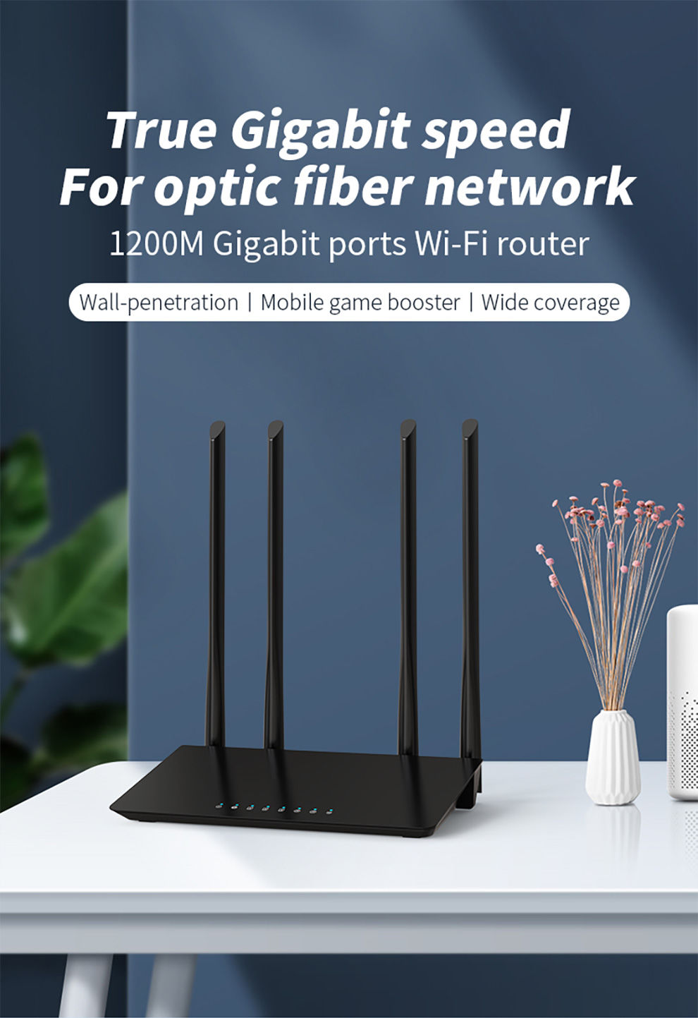 Buy Wholesale China New Wireless Wifi Router Gigabit Port Home 5g ...