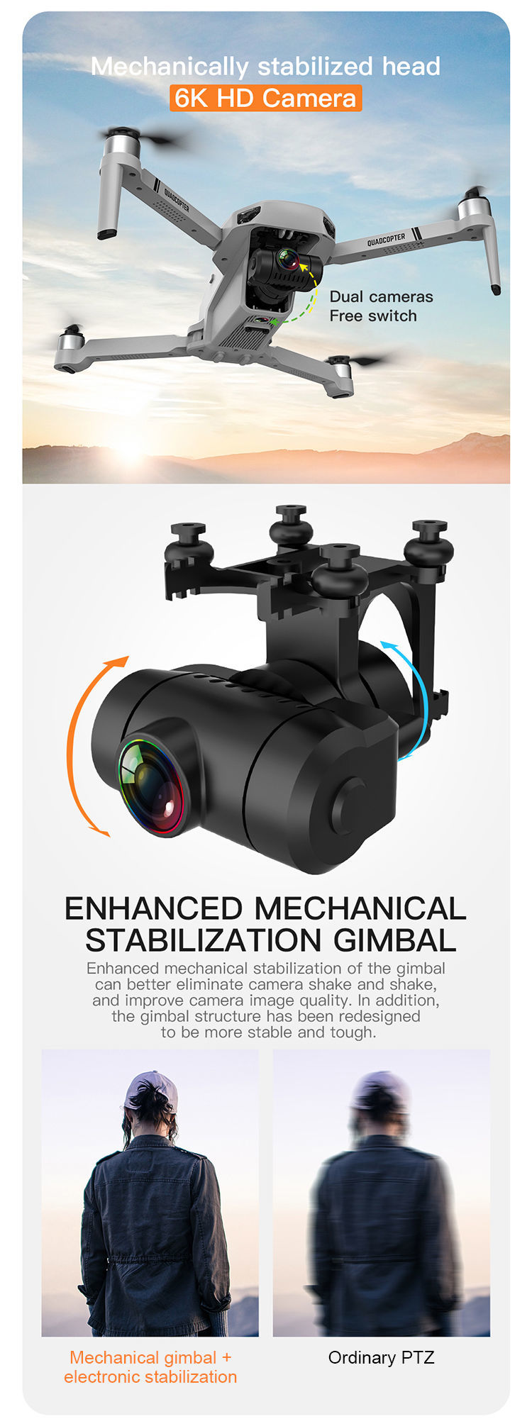 Buy Wholesale China Hw Camera Uav 4k Fpv Ufo Foldable Kf102 6k Remote ...