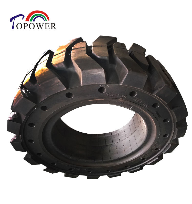 36x14-20 High Performance Solid Tire For Boom Lift Tire Skid Steer ...
