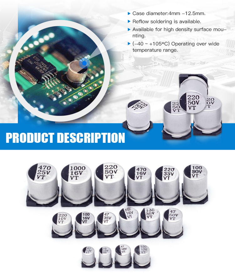 Buy Wholesale China Smd Aluminum Electrolytic Capacitor 10v330uf Electrolytic Capacitor & Smd ...
