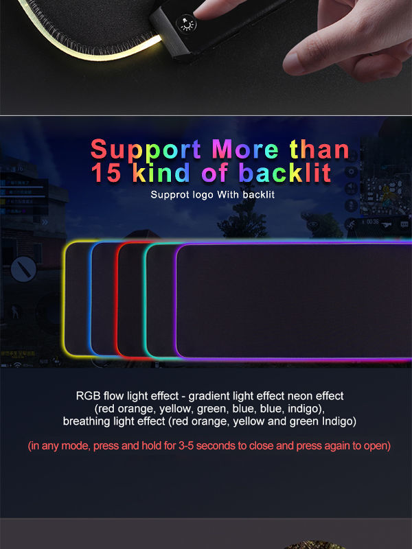 Buy Wholesale China Rgb Soft Gaming Mouse Pad 4 Pcs 2.0 Usb Hub For ...