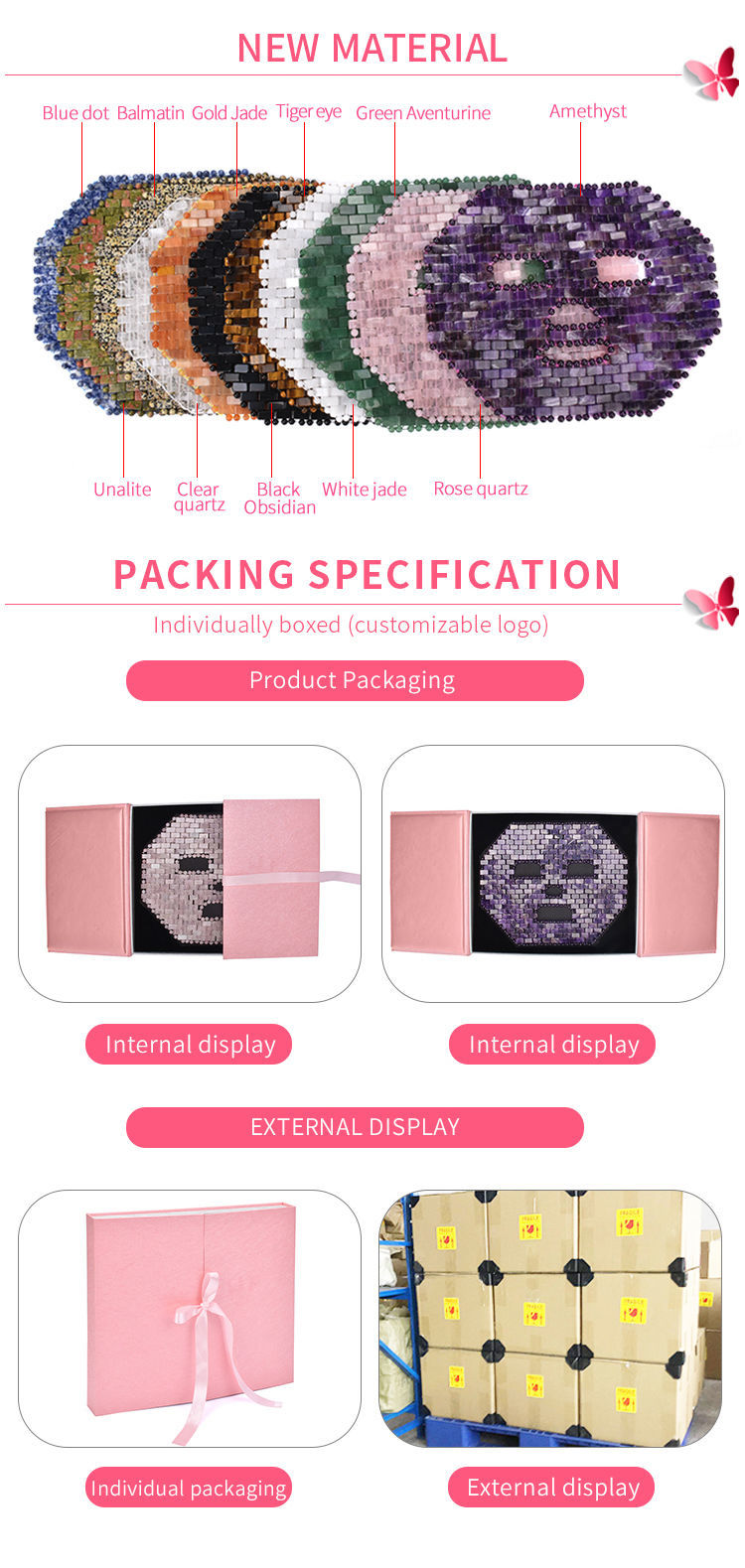 Buy Wholesale China Nature Face Mask Cooling Jade Sleep Facial Mask ...