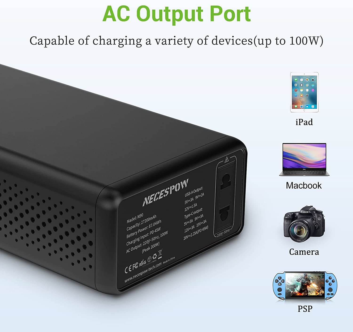 Buy Wholesale China Factory Power Bank ,100w Laptop Power Station With ...