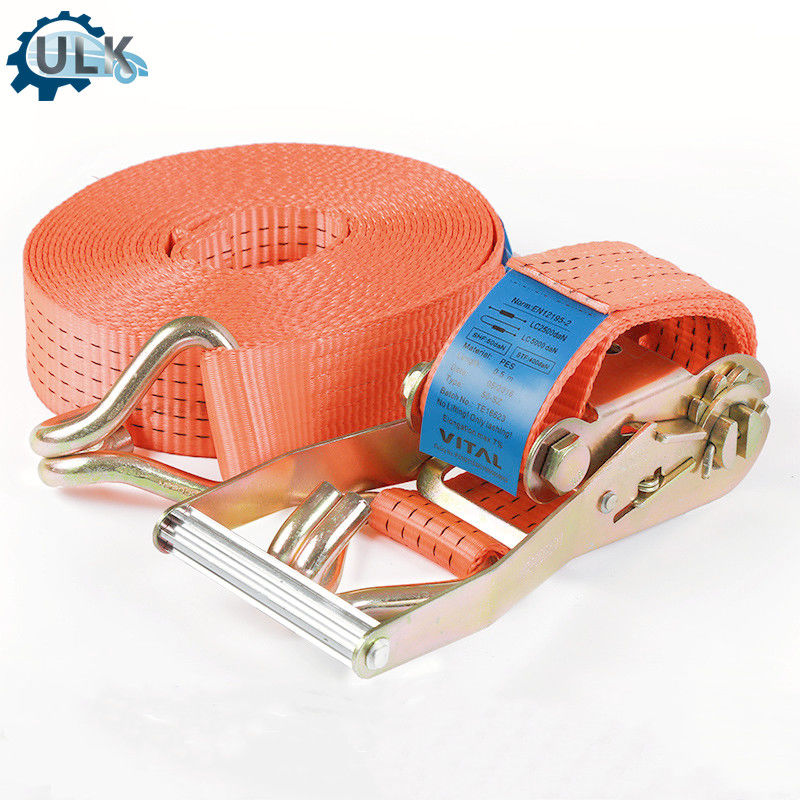 Buy Wholesale China 5m 5t Handle Cargo Ratchet Strap With Steel Hook ...