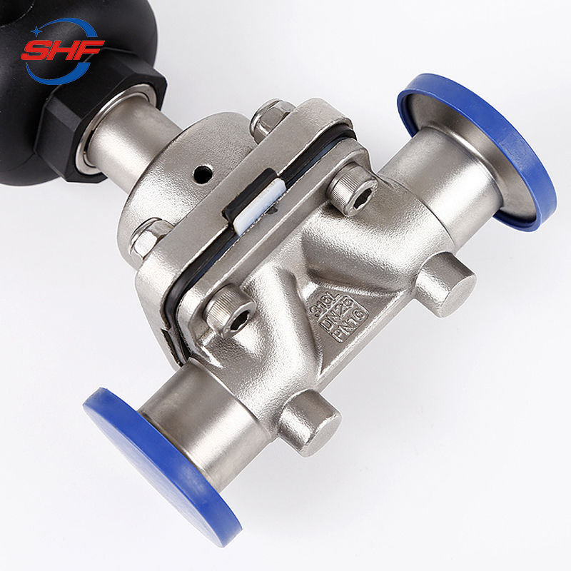Sanitary Stainless Steel Pneumatic Diaphragm Valve With Tri-clamp Dn15 ...
