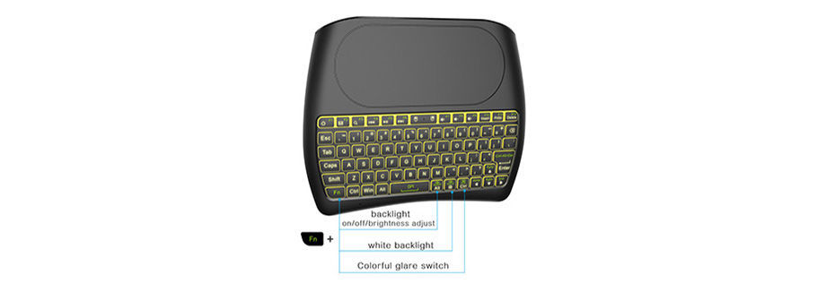 Buy Wholesale China D8 2.4g Touchpad Mini Keyboard Wireless With 79 ...