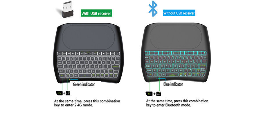 Buy Wholesale China D8 2.4g Touchpad Mini Keyboard Wireless With 79 ...