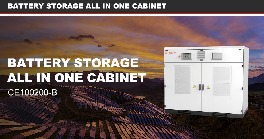 All In One Cabinet 100kw 200kwh Ip54 Hybrid Inverter Battery Energy ...