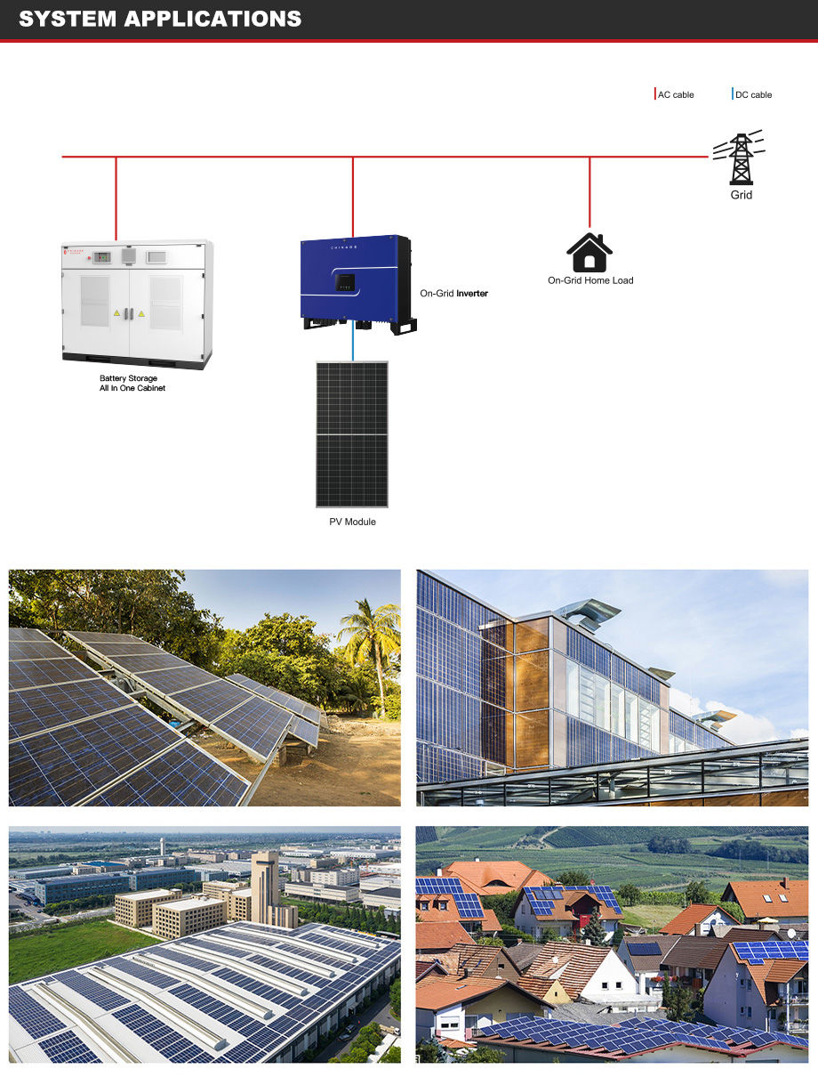 All In One Cabinet 100kw 200kwh Ip54 Hybrid Inverter Battery Energy ...