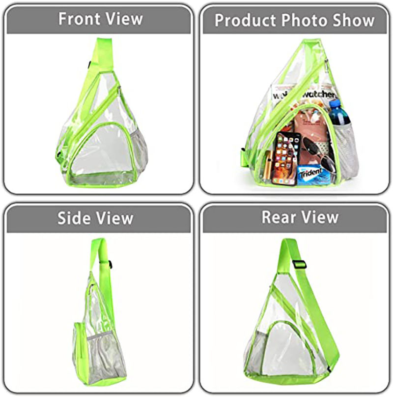 Buy Wholesale China Clear Pvc Sling Bag Stadium Approved, Backpack With ...
