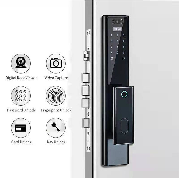 Electronic Safety Smart Door Lock Automatic Fingerprint Lock With Built ...