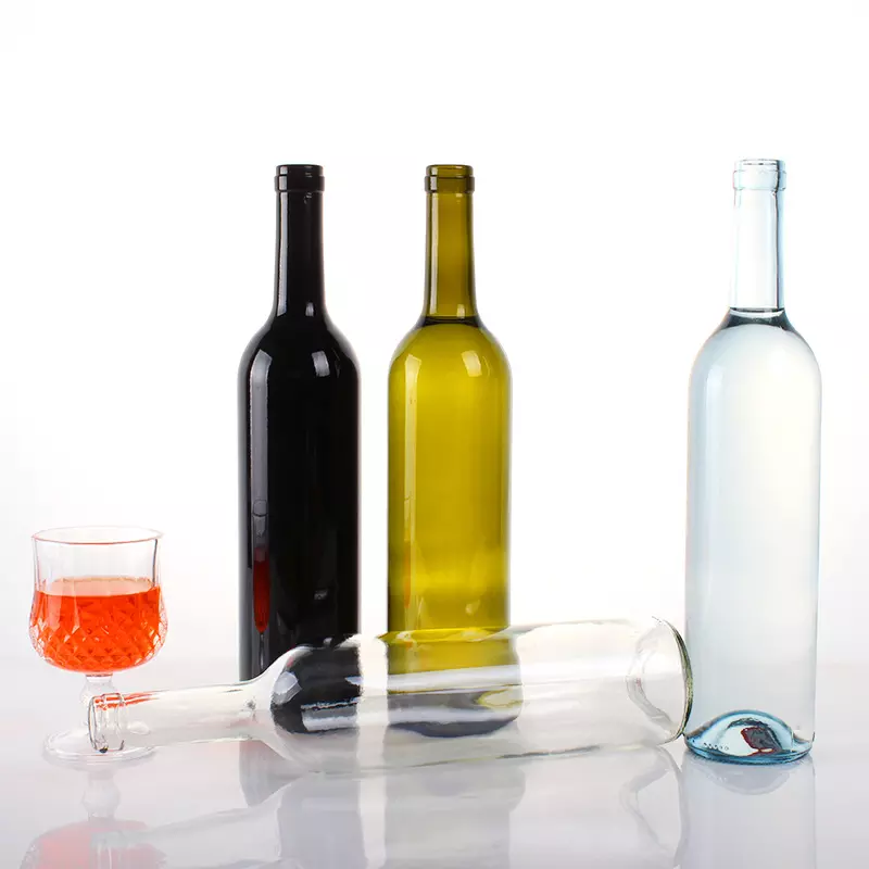 Manufacturers Wholesale 375ml 500ml 750ml Glass Empty Wine Bottle Dark ...