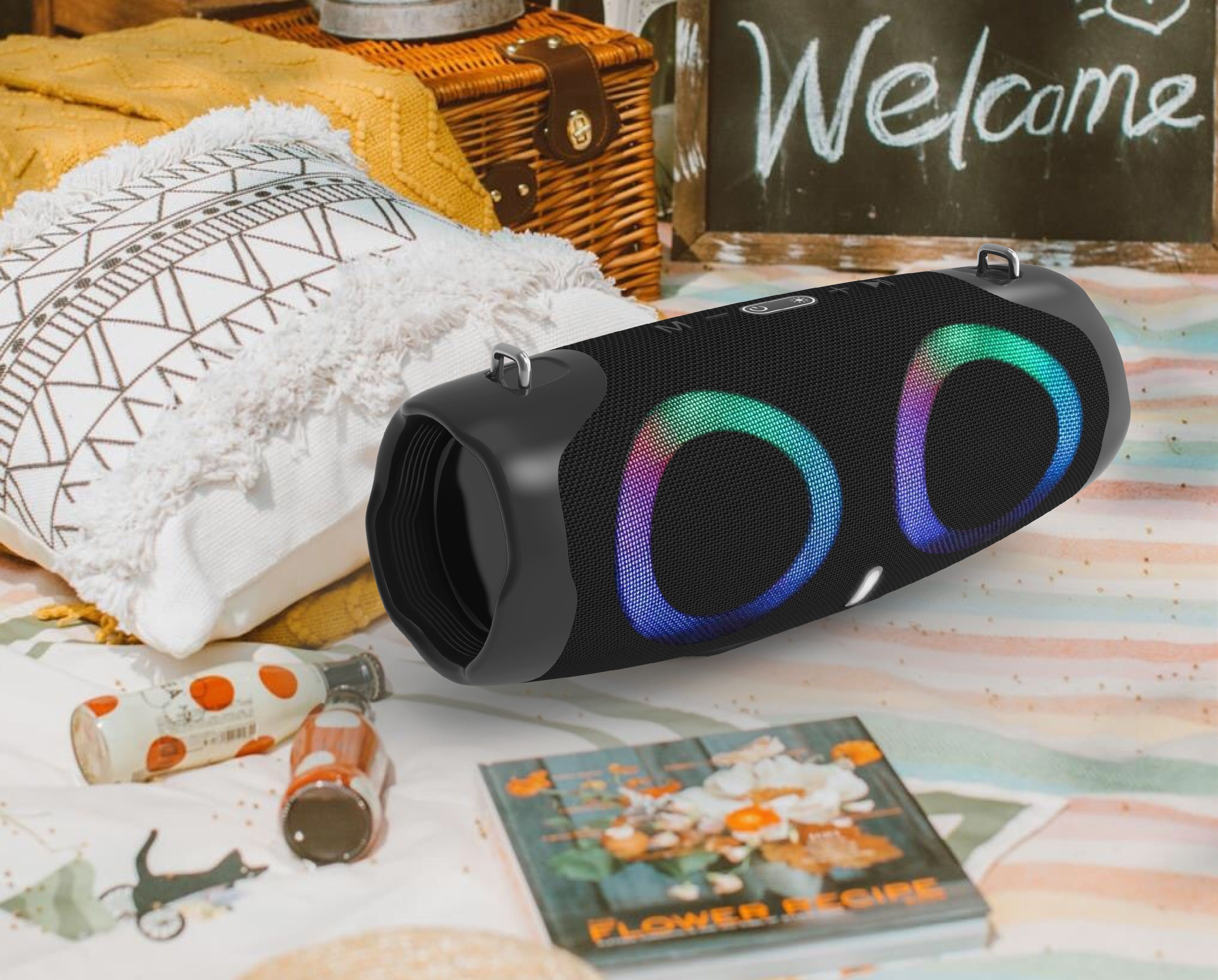 Boombox Wireless Bluetooth Speaker Bt5.1 Outdoor Partybox Subwoofer ...