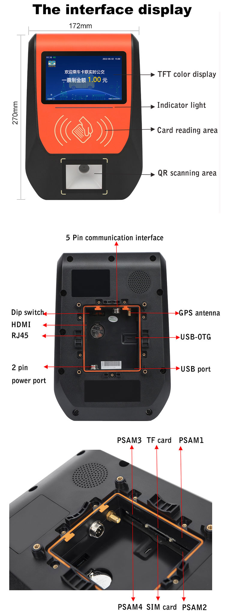Buy Wholesale China Cardlan City Bus Pos Machine For Offline 4g Public ...