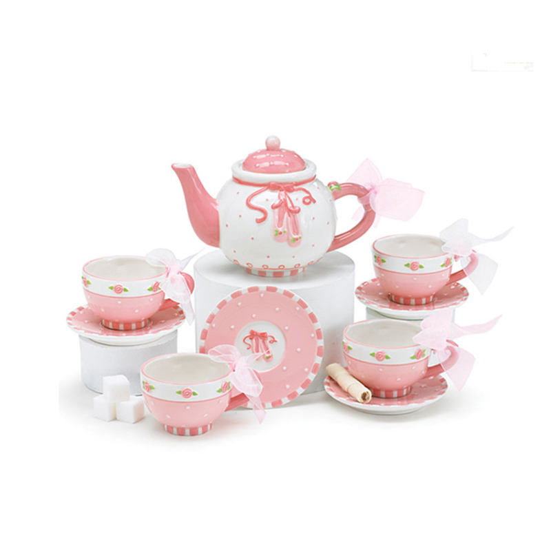 Buy Wholesale China Bright Rose Tea Pot Tea Cup Porcelain Mini Tea ...