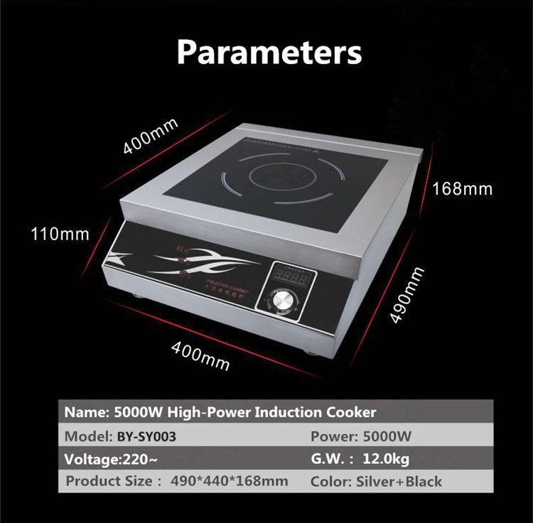 Buy Wholesale China Induction Cookers 5000w Table Top Single Electric ...