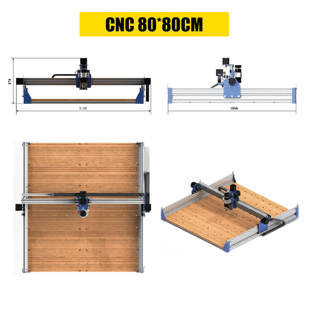 Buy Wholesale China 2 In 1 Cnc Router And Laser Cutter With 80 Cm*80 Cm ...