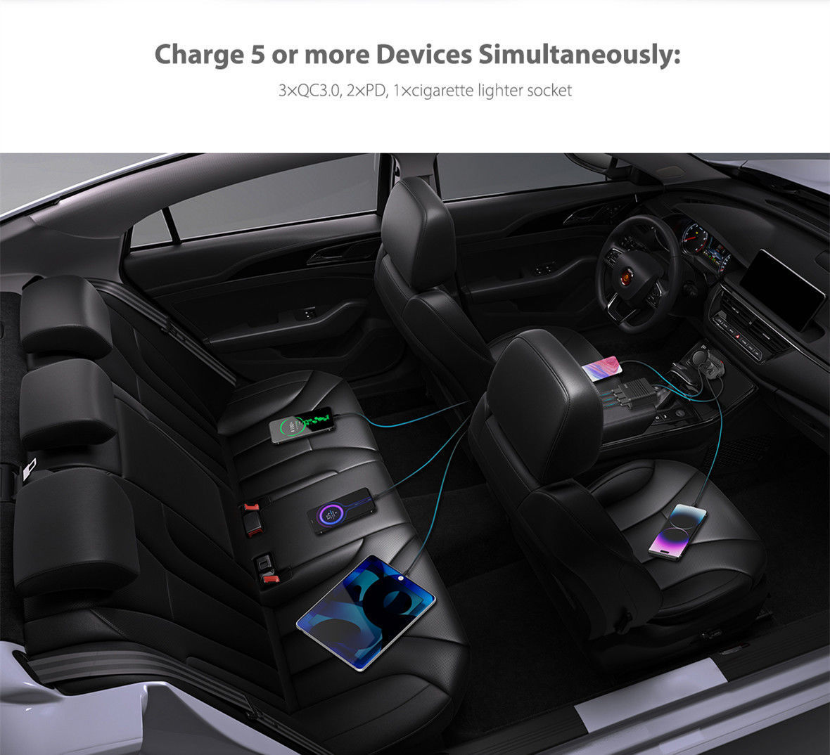 Buy Wholesale China 2023 New Car Expansion Socket Adapter,10a Usb Car ...