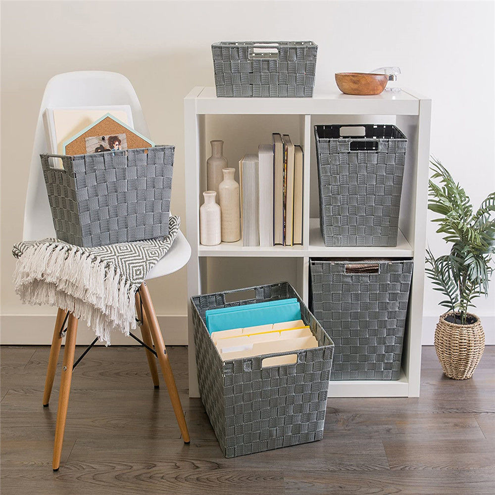 Buy Wholesale China High Quality Pp Woven Strap Storage Basket With ...