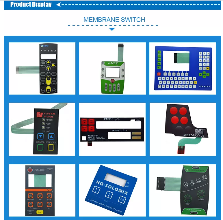 Oem Service Custom Tactile Control Graphic Overlay Panel Waterproof ...