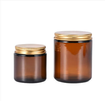 3oz 8oz 500ml 100ml 250ml Storage Clear Amber Jar Glass Candle Jar For ...