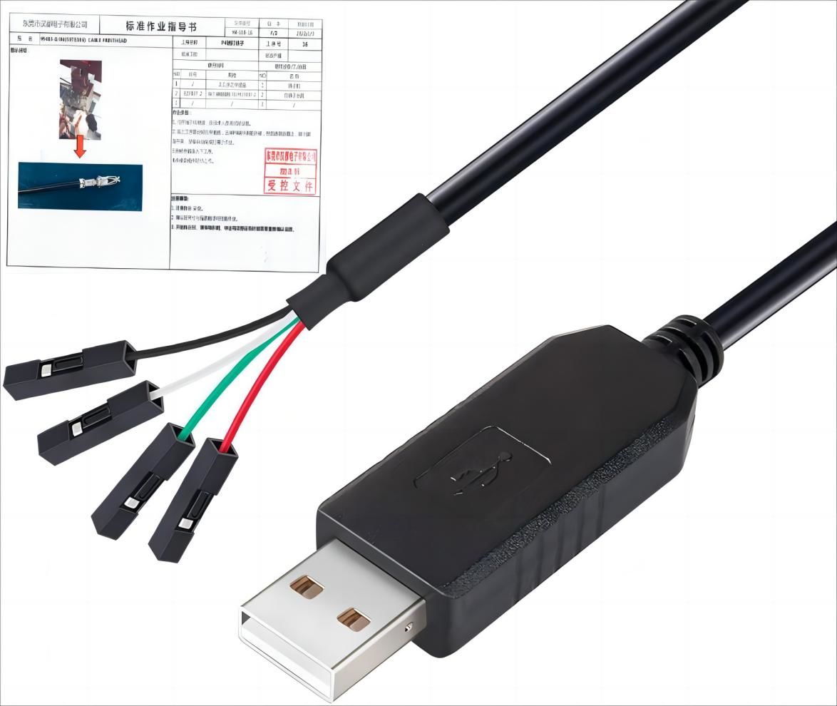 Buy Wholesale China Usb To Ttl Serial 3.3v Adapter Cable Tx Rx Signal 4 ...