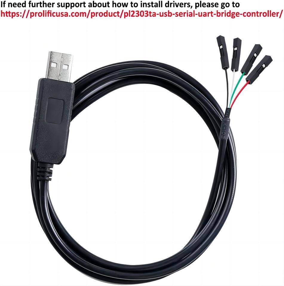 Buy Wholesale China Usb To Ttl Serial 3.3v Adapter Cable Tx Rx Signal 4 ...