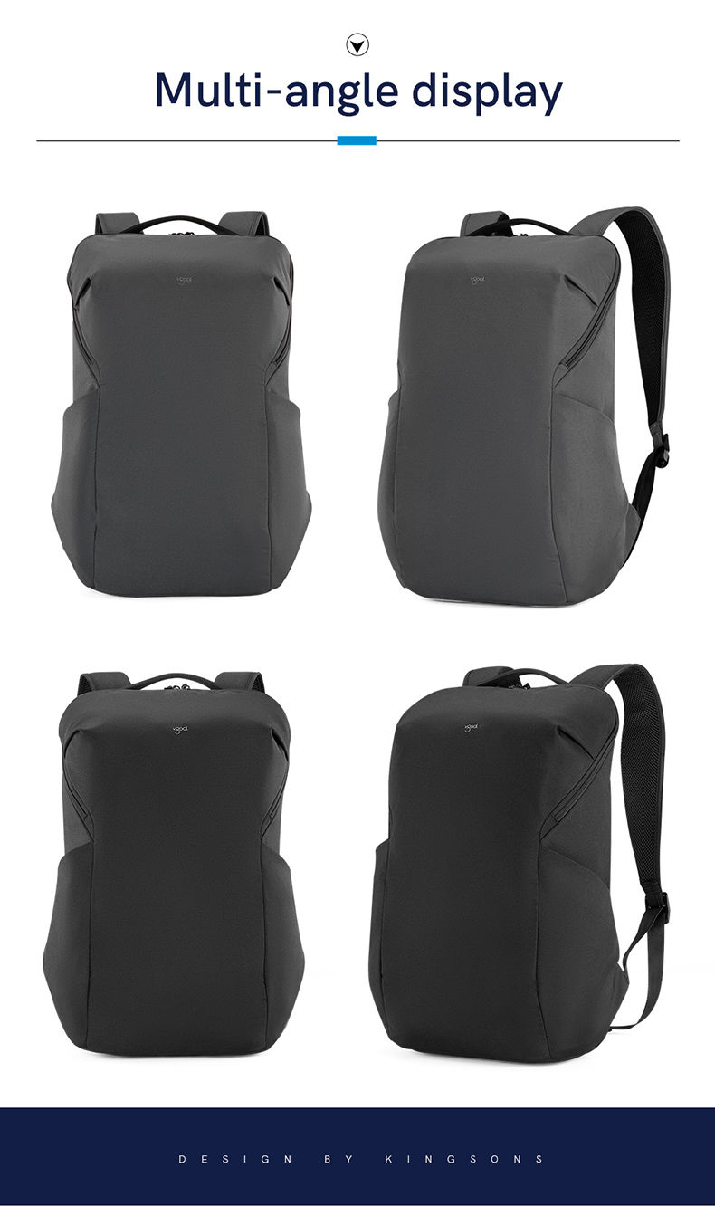 Grs Recycled Polyester Large Capacity Laptop Backpack For Travel ...