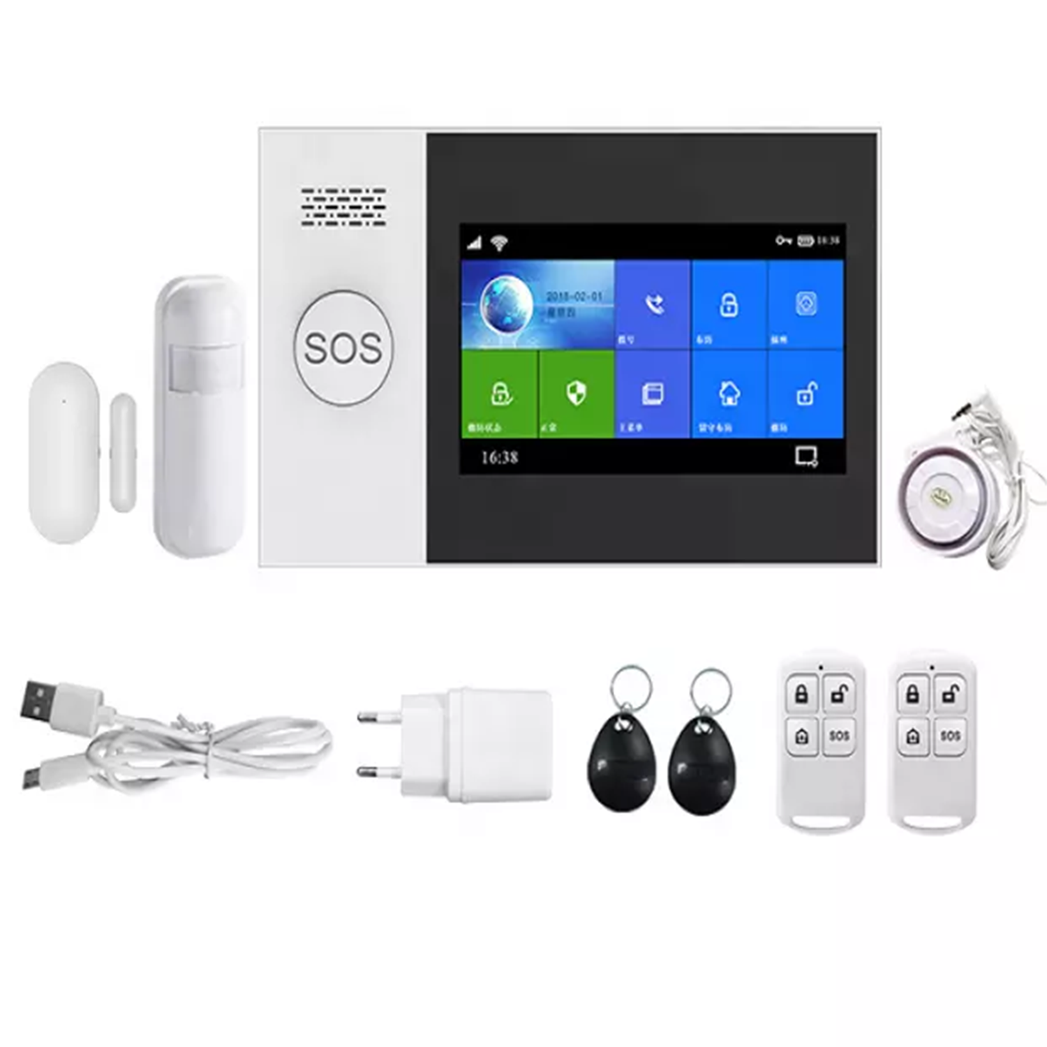 Buy Wholesale China Gsm Two-way Audio Security Alarm Systems App Remote ...