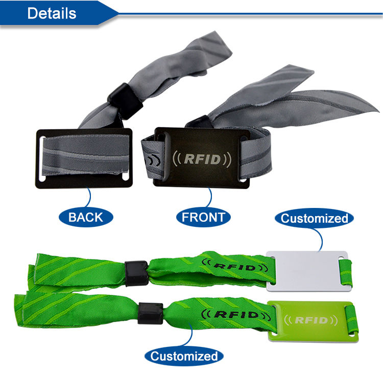 Custom Logo Rfid 13.56 Mhz Nfc 14443a Fabric Wristband For Festival Event - Buy China Wholesale ...