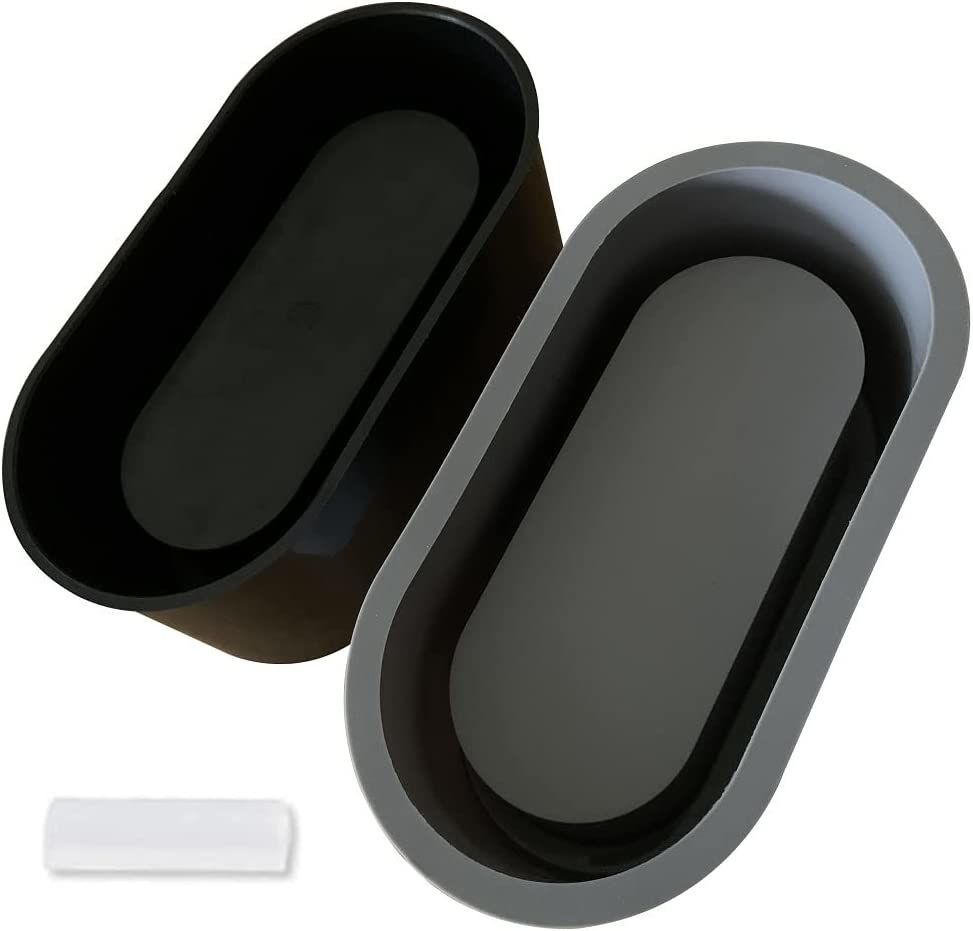 Silicone Planter Mold, Oval Shape 7 X 3.3 Inch (l X H) For Concrete ...