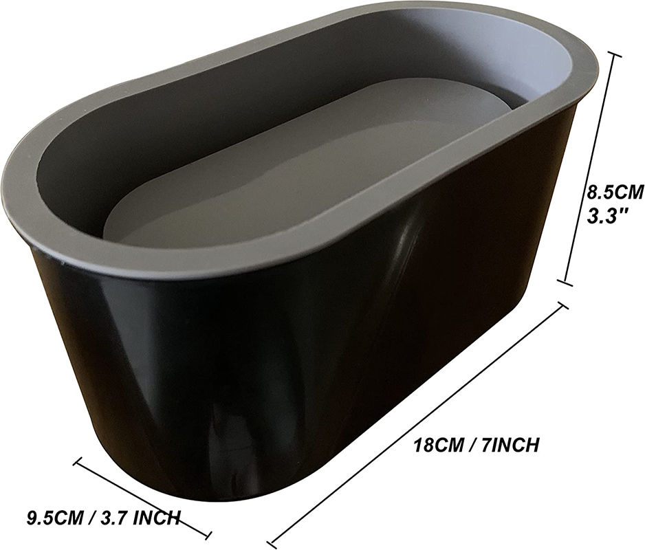 Silicone Planter Mold, Oval Shape 7 X 3.3 Inch (l X H) For Concrete ...