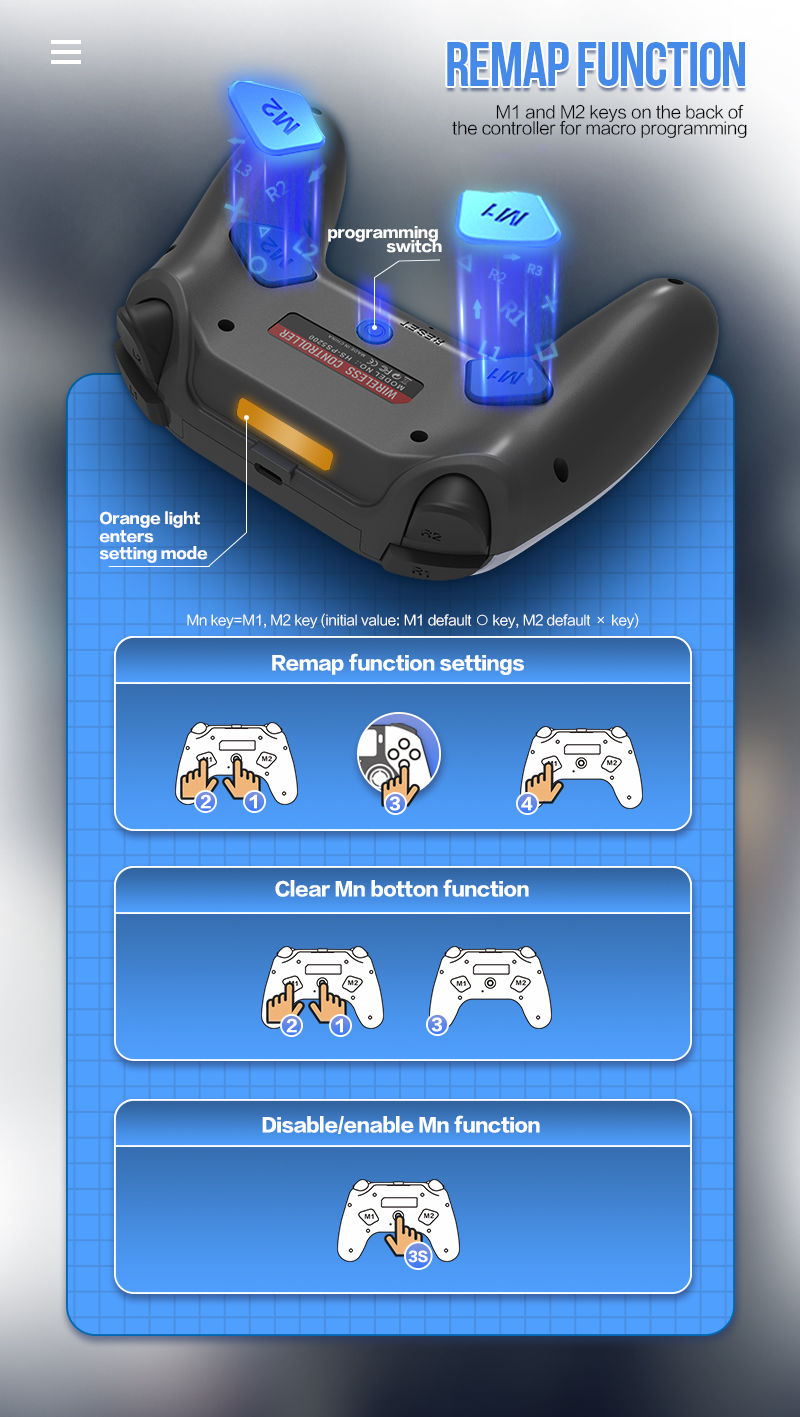 Buy Wholesale China Oem/odm Game Controller Factory Bluetooth Wireless ...