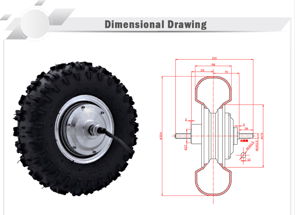 Buy Wholesale China 13inch 48v 400w Geared Encoder Hub Motor Kits With ...