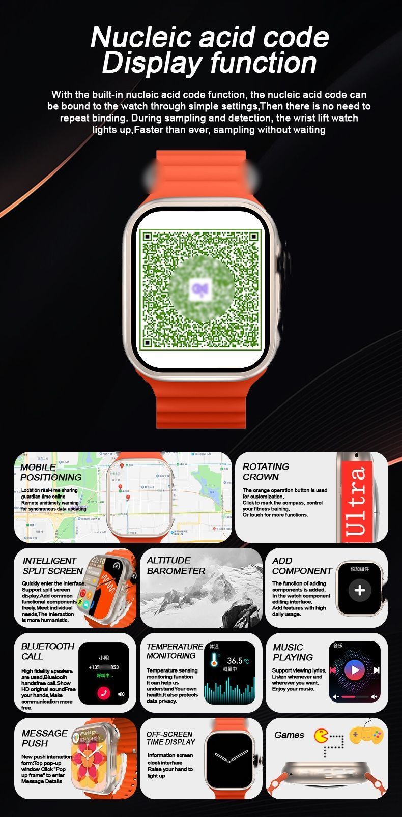 Smart Watches Original Y8 Ultra Full Function High Quality Y8 Ultra ...
