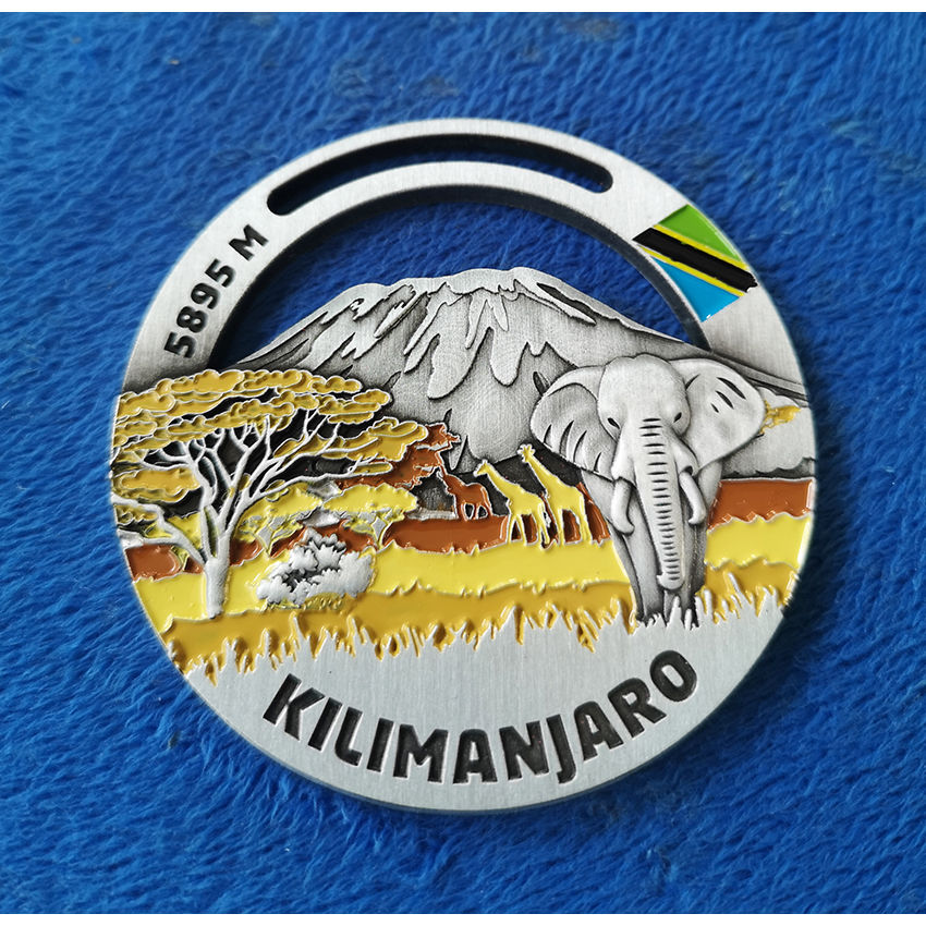 Buy Wholesale China Sport Medal For Kilimanjaro 3d Medal With Elephant ...