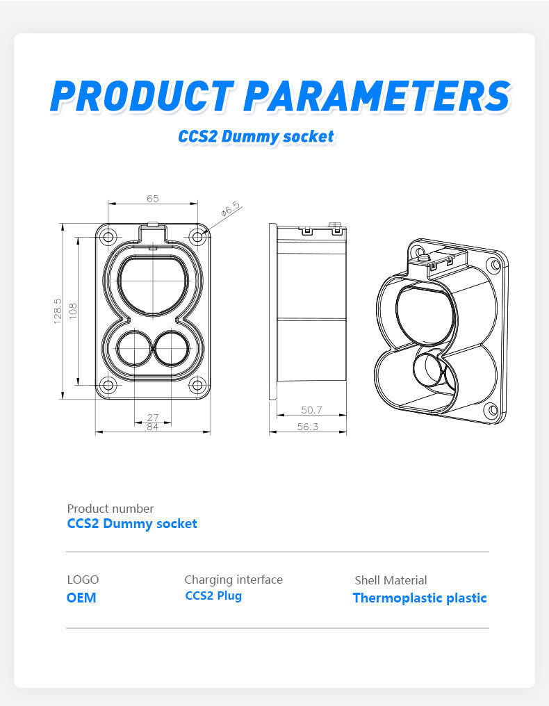 Ccs2 Ac Ev Charging Cable Holder Ccs2 Dummy Socket - China Wholesale ...