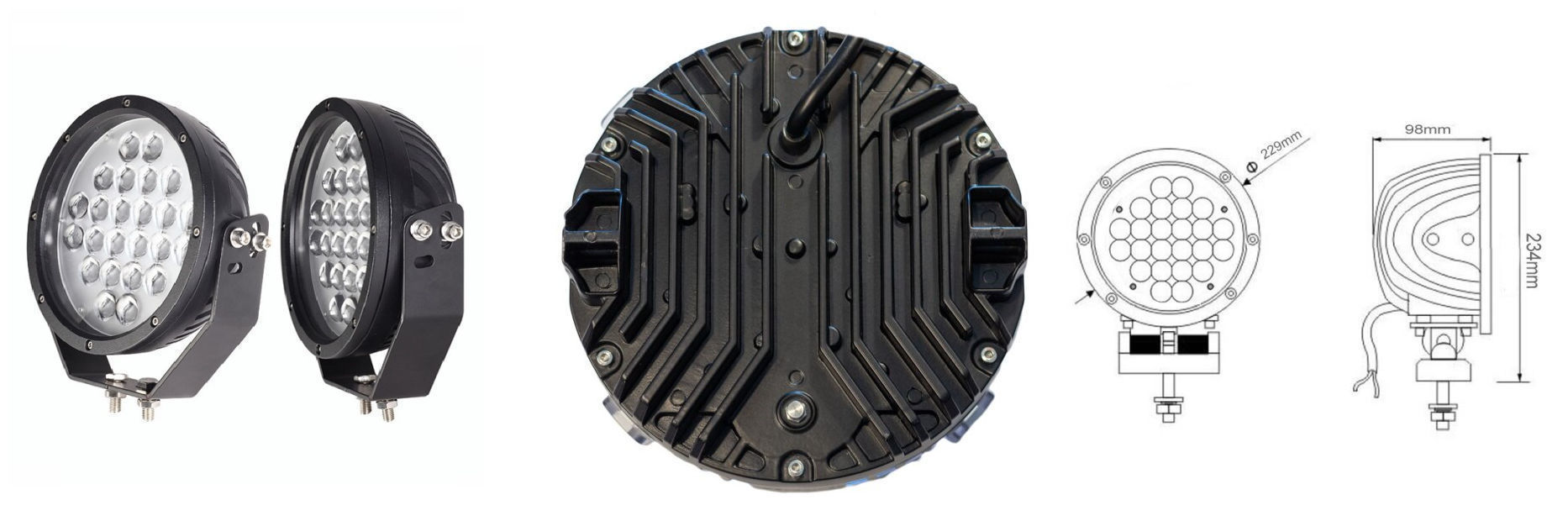 Bridge Crane Warning Lights 120w High Brightness Overhead Beam Crane ...