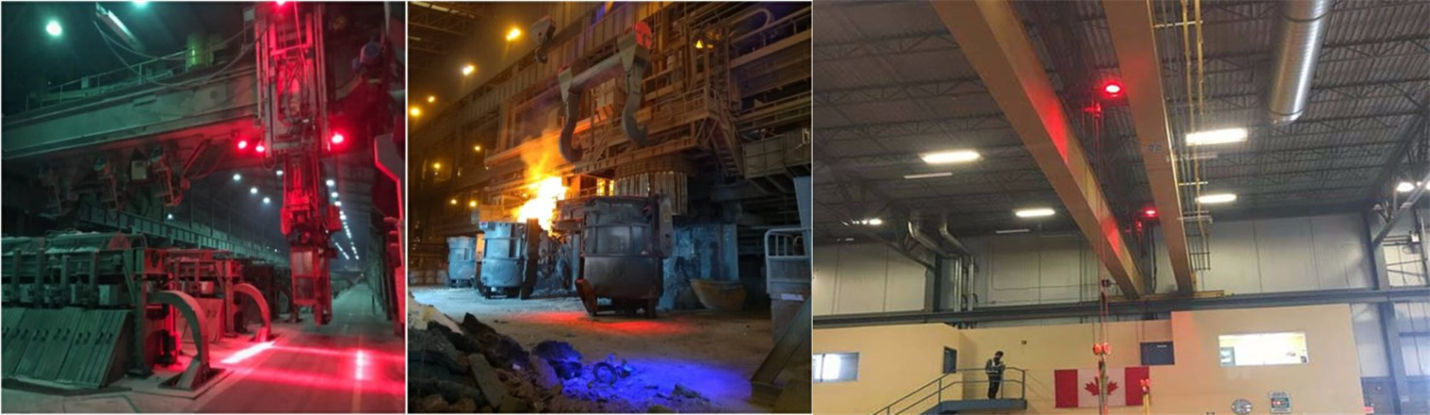 Bridge Crane Warning Lights 120w High Brightness Overhead Beam Crane ...