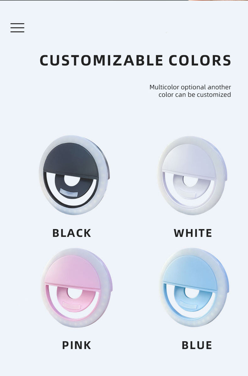 Buy Wholesale China Mini Rk-12 Selfie Light Rechargeable Portable Clip ...